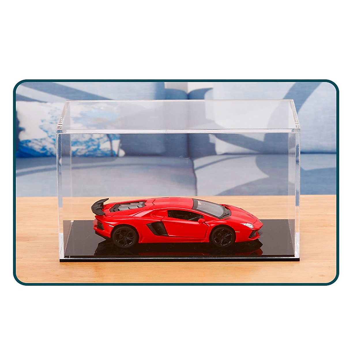 Clear Acrylic Display Case Box ，Versatile Collectibles Display Dustproof Showcase with Thickening Base，for Display Action Figures Home Storage Organizing Toys (12x8x6 inch/30x20x15cm)