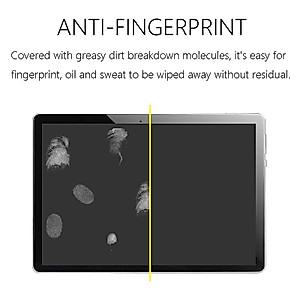 Transwon 2PCS Tempered Glass Screen Protector for MEBERRY M7 Tablet 10.1 Inch/ (NOT FOR J10) JUSYEA J5-W Tablet Screen Protector/Logic T10L Tablet 10 Inch (NOT FOR FACETEL Q10 PRO!!!)
