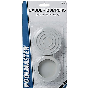 Poolmaster 36626 Swimming Pool Ladder Bumper Cap Set, Outside Plug Fit, 2-3/4-Inch Diameter, Medium, White