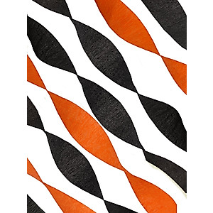 2 Orange Rolls and 2 Black Crepe Streamers