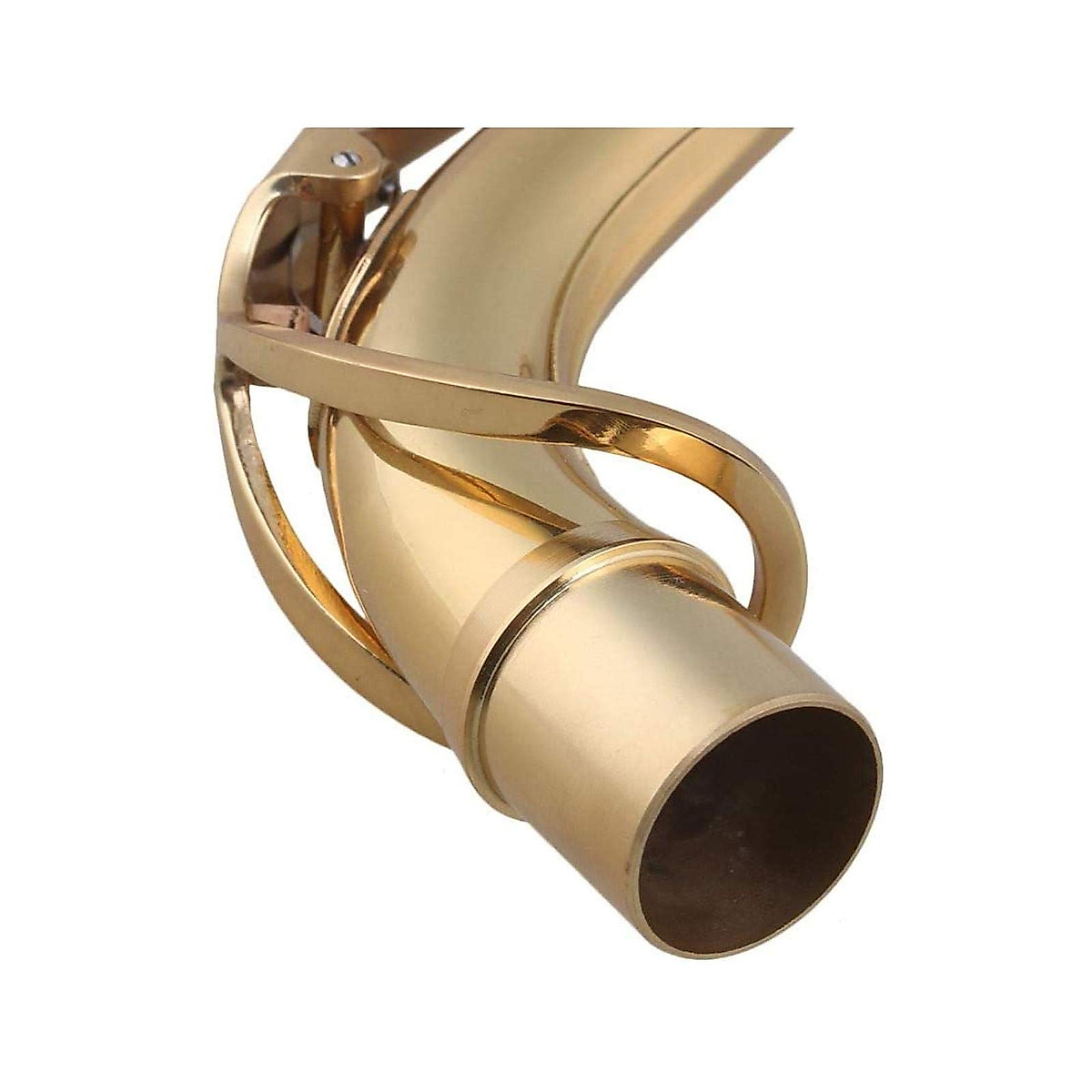 Liyafy 24.5mm Alto Saxophone Sax Bend Neck Brass Material Sax Replacement Part