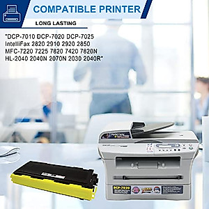 TN350 Toner Cartridge Compatible 1 Pack TN350 Black Replacement for Brother TN350 TN-350 DCP-7010 7020 7025 IntelliFax 2820 2910 2920 2850 MFC-7220 7225 7820 7420 HL-2040 2070N 2030 2040R Printer