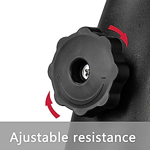 Physical Therapy Arm Exercisers Bike Resistance Trainers, Home Use Feet Trainer Mini Exercise Bike (Black)