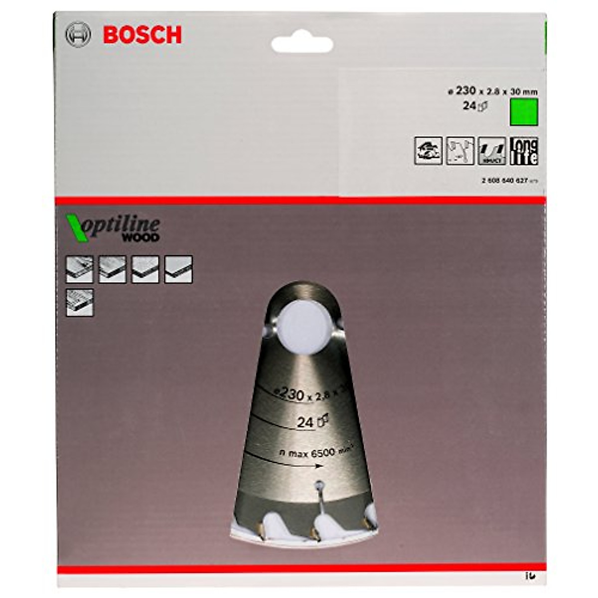 Bosch 2608640627 OPWOH 9.06" x 30mm 24T Circular saw blade Top Precision