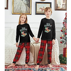 Awoscut Christmas Family Matching Pajamas Christmas Pjs Holiday Nightwear Sleepwear Sets Long Sleeve Pjs(#z-9, Dad, 3XL)