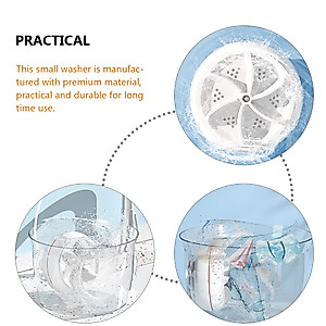 DOITOOL Mini Washing Machine Portable USB Washer Travel Clothes Washer Rechargeable Washing Machine for Business Trip College Rooms (30w)