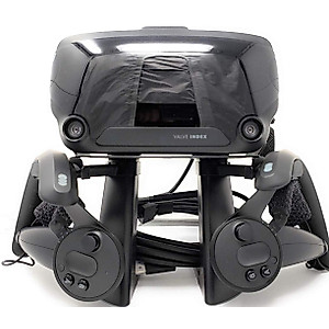 TNE VR Stand Headset Display Mount Station and Controller Holder for Steam Valve Index Virtual Reality Gaming System