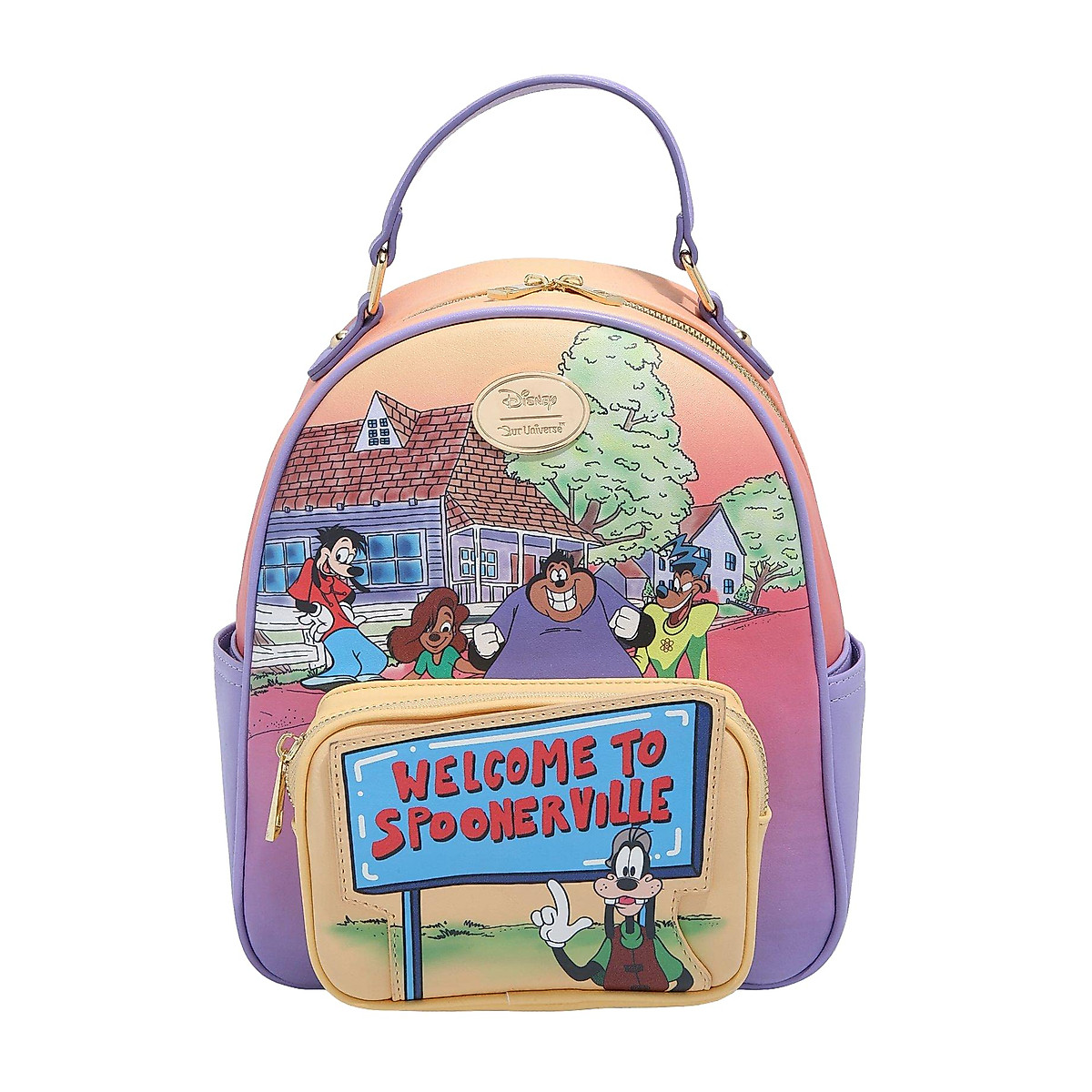 BoxLunch Our Universe Disney A Goofy Movie Spoonerville Mini Backpack with Sound Exclusive