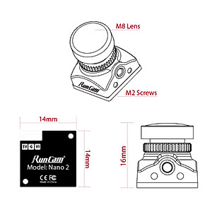 RunCam Nano2 FPV Camera 700TVL CMOS NTSC Mini FPV Camera for FPV Drone