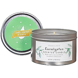 Trader Joe's Eucalyptus Scented Soy Candle (2 Pack)