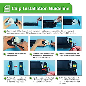 206X 206A Toner Cartridges 4 Pack High Yield Compatible Replacement for HP 206X W2110X 206A W2110A Color Laserjet Pro MFP M283fdw M283cdw M283 Pro M255dw Printer Ink (Black Cyan Yellow Magenta)