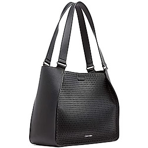 Calvin Klein Estelle Novelty Satchel, Black
