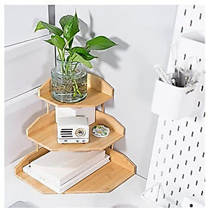 TJLSS Multi-Layers Desk Organizer Eco Natural Sundries Storage Box Kitchen Storage Holder Corner Storage Rack
