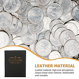 BESTOYARD Commemorative Coin Books Coin Collectors Gift Coin Organizer Book Coin Collecting Album Coin Collection Organizer Album Coin Collection Book Album Book for Coins In-line Skin