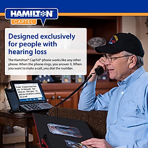Hamilton CapTel 2400i Captioned Telephone Large Touch-Screen Captioned Telephone with 40dB Amplification