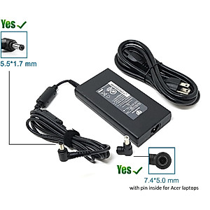 19.5V 9.23A AC Adapter Charger Power Supply for Acer Predator Helios 300 G3-571-77QK, G3-571 G3-572 PH317-51, Acer Aspire V17 Nitro VN7-793G, V15 Nitro VN7-593G Compatible Acer ADP-180MB K