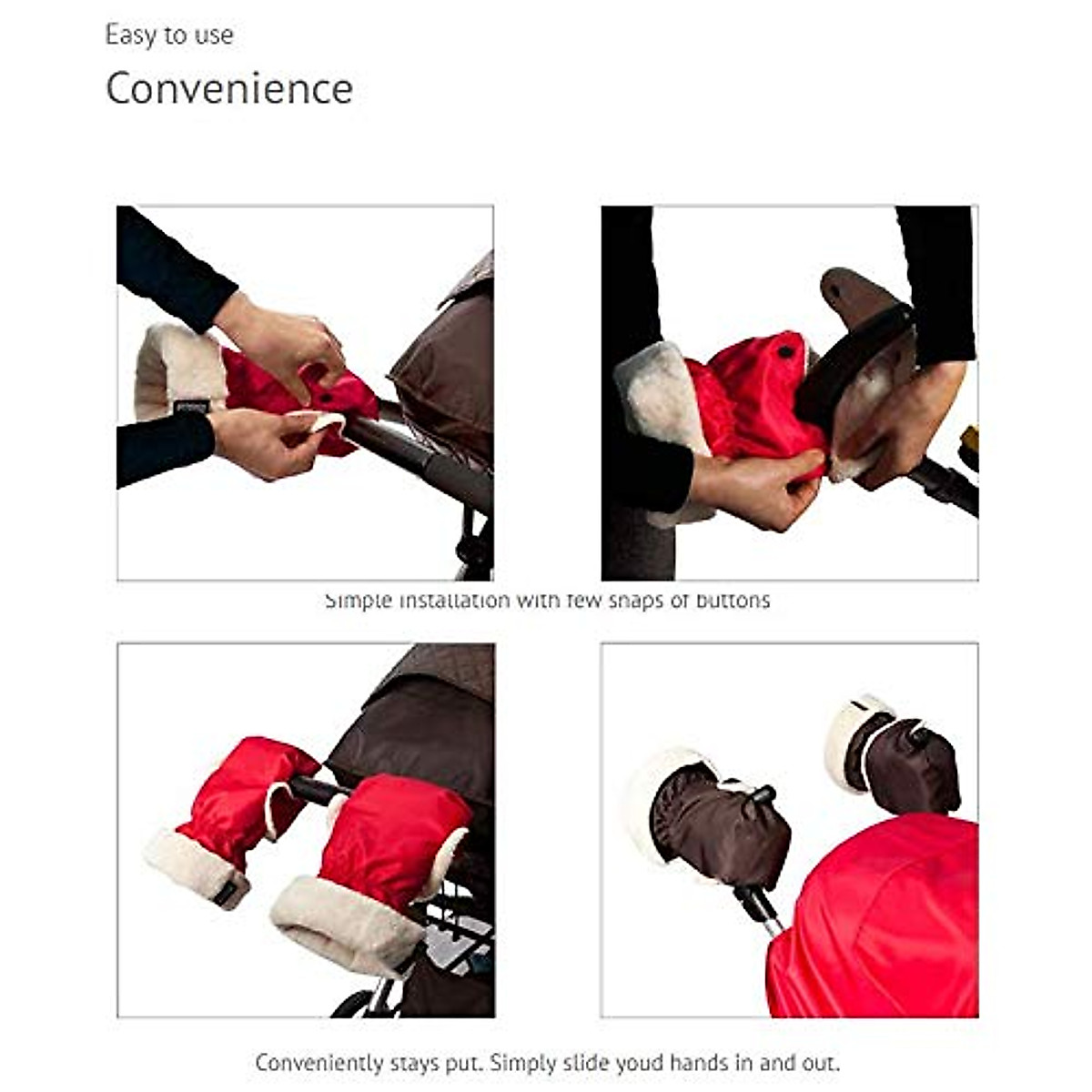 Manito Stroller Hand Muff (Navy)