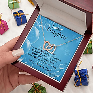 KINDPAW Daddy To Daughter Necklace – Graduation Day, Birthday Gift For Daughter From Father – Fashion Jewelry For Teen Girls