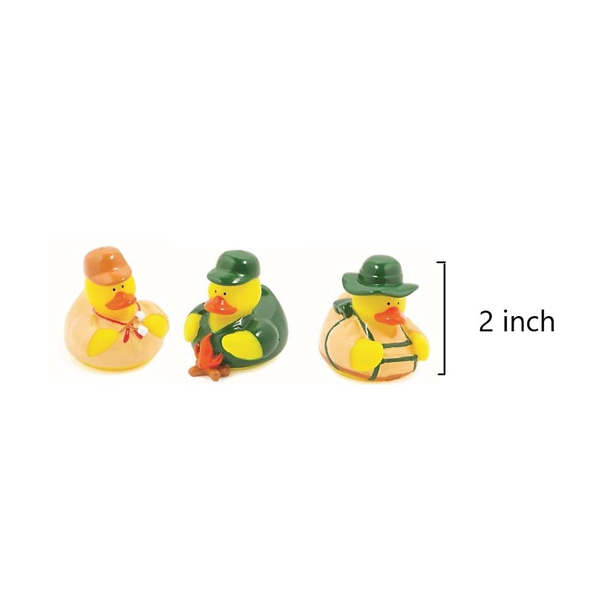 Fun Express Camping Rubber Ducks | Rubber Duckies | Girl Scout or Boy Scout | Summer Camp | Family Camping Trip | Camp Themed Birthday Party - Vacation Bible School Supplies/Decor