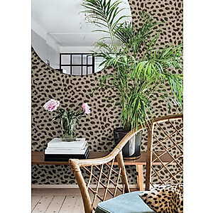 NuWallpaper Tan Spotted Peel & Stick Wallpaper