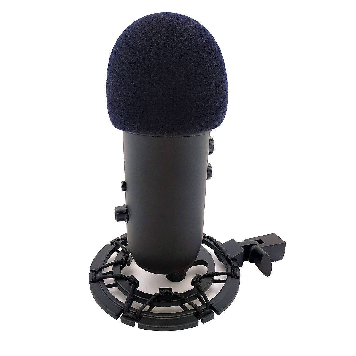 Suuntok Shock Mount Compatible With Blue Yeti, Blue Yeti X, Nano, and Blue Snowball Microphones -Black