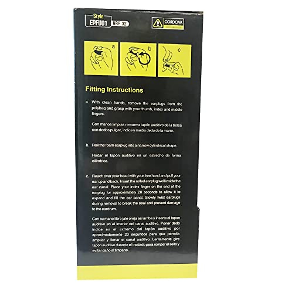 Cordova EPFU01 Encore Orange Foam Pu Ear Plugs, Uncorded, Nrr 33 Db, 200-Pack