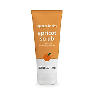 Amazon Basics Apricot Scrub Facial Cleanser, 6 Ounce (Pack of 3) (Previously Solimo)