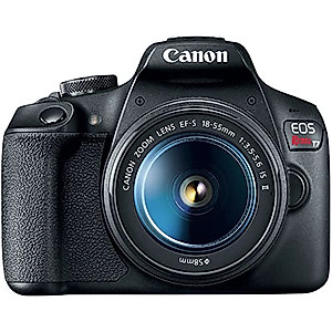 Canon EOS Rebel T7 DSLR Camera w/EF-S 18-55mm f/3.5-5.6 is II Lens + 2X 64GB Memory + Case + Filters + Tripod + More (35pc Bundle)
