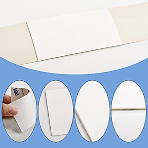 16 Pcs Vertical Blind Repair Tabs 2 Inch Width White Horizontal Blinds Replacement Slats Panels Self-Adhesive Blinds Replacement Fixers for Repair Damaged Blinds Blades