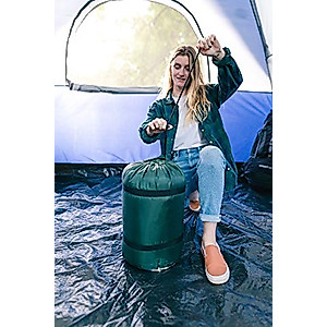 Stansport Scout- 3 Lb - 33 in X 75In Rect. Sleeping Bag - Forest Green