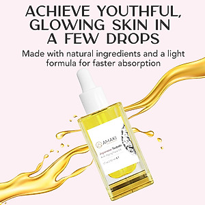 Japanese Tsubaki Oil - Best Face Moisturizer for Women. Face Oil for Gua Sha, Anti Aging, Hydrating Face Moisturizer and more! Facial Moisturizer for Women Anti Aging by Amaki (50ml)