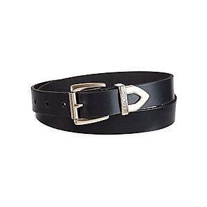Levi's Women's Roller Buckle Casual Belt, Black Classic, Small