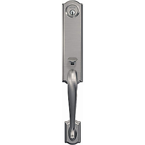 Schlage Lock Company FCT58 Camelot Exterior Only Handleset, Satin Nickel