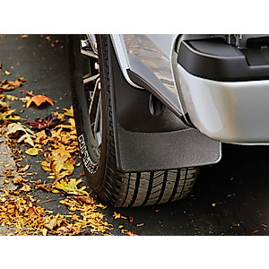 WeatherTech Custom No Drill Splash Guard MudFlaps for Ford Super Duty - Front & Rear Set (110066-120066), Black