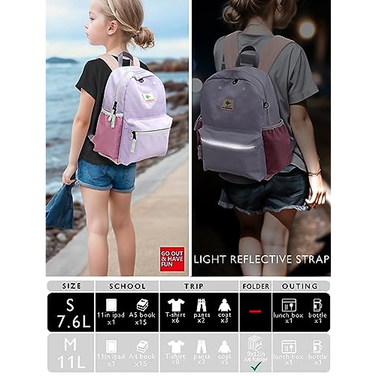 Preschool Toddler Backpack For Boys Girls, Toddler School Mini Backpack For School & Travel, Small Kids Child Backpacks, Preschool Kindergarten Elementary Toddler bag, 11" H, For Kids 2-4, Small