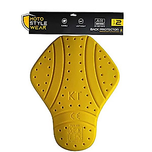 MOTOSTYLEWEAR Universal-CE-2 Back Armor Protection Pad, Level 2 Approved Armor Pads for Motorcycle Jackets, CE Level 2 Back Protector, CE Insert Armor & Pads for Protection for Women and Men.
