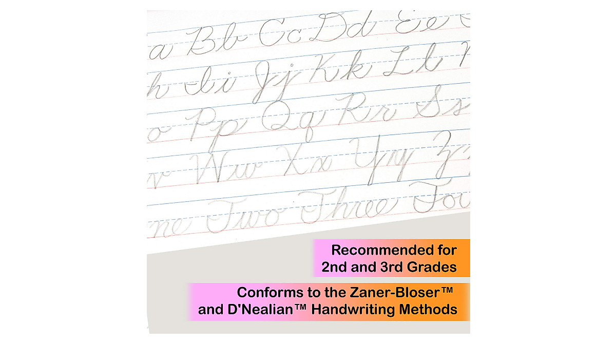 Master Cursive Writing with BAZIC Pad for Kids & Adults