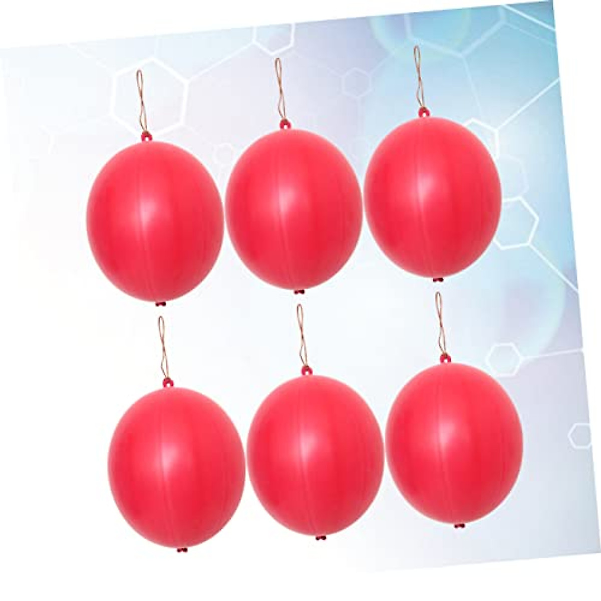 TOGEVAL 10pcs Round Balloons Mylar Punch Balloon Ballooning Toy Film Punch Balloons Party Punch Balloons Punch Balls Child Red Emulsion Boxing Ball Latex Balloons Punch Ballons for Party
