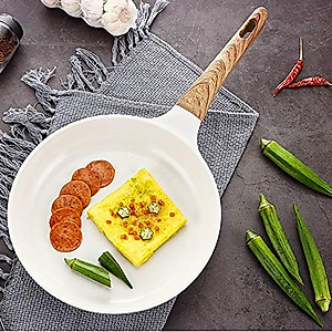 ZHYHSM-111 26cm General Use Ceramic Coating and Aluminum Non Stick Frying Pan Grill Pancake Egg Kitchen Cookware Fry Pot Gas Induction