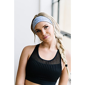 Maven Thread Darling, Workout Headbands for Women, Wide Headbands for Women, Sports Running Headband for Exercise, Gym hairband Athletic Workouts and Yoga 4" Thick Non Slip Sweatbands for Women 2Pack