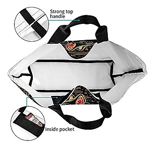 Gelxicu Ancient Egyptian Shoulder Tote Bags Egyptian Casual Bag Hieroglyphs Shoulder Handbags Bags