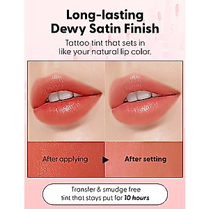It's SKIN Tincy All-Day Semi-Matte Lip Stain Tint 0.13oz (01 Pina Colada Peach) - Non-Transfer Wear | Smooth Satin Finish, Rich Pigmentation | Moisturizing, Comfortable Vivid Color for Lasting All-Day