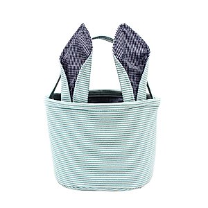Easter Bunny Basket Bags Rabbit Canvas Toys Bucket Tote Storage Gifts Candies Handbag for Kids