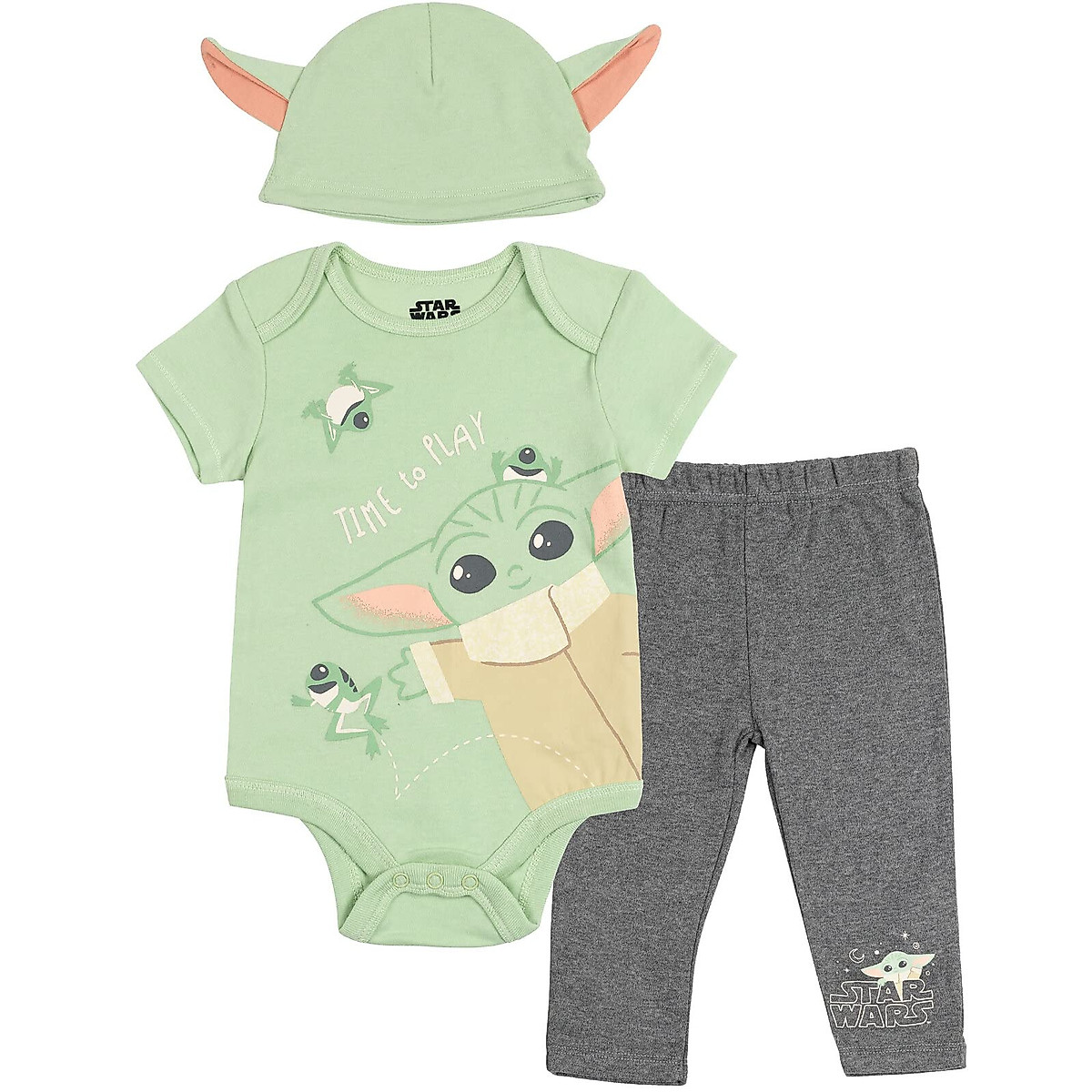 STAR WARS The Mandalorian Baby Yoda Baby Boys 8 Piece Layette Set 0-3 Months