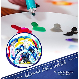 Crafts 4 ALL Watercolor Paint Set - 12/24 Pack for Artists & Beginners, 12ml Tubes with Bonus Brushes