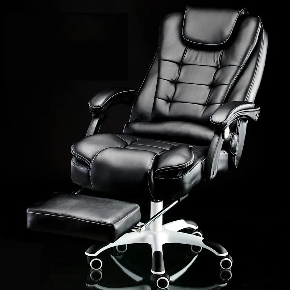 ZHAOLEI Office Chair Home Computer Chair PU Comfortable Swivel Gaming Chair Point Massage