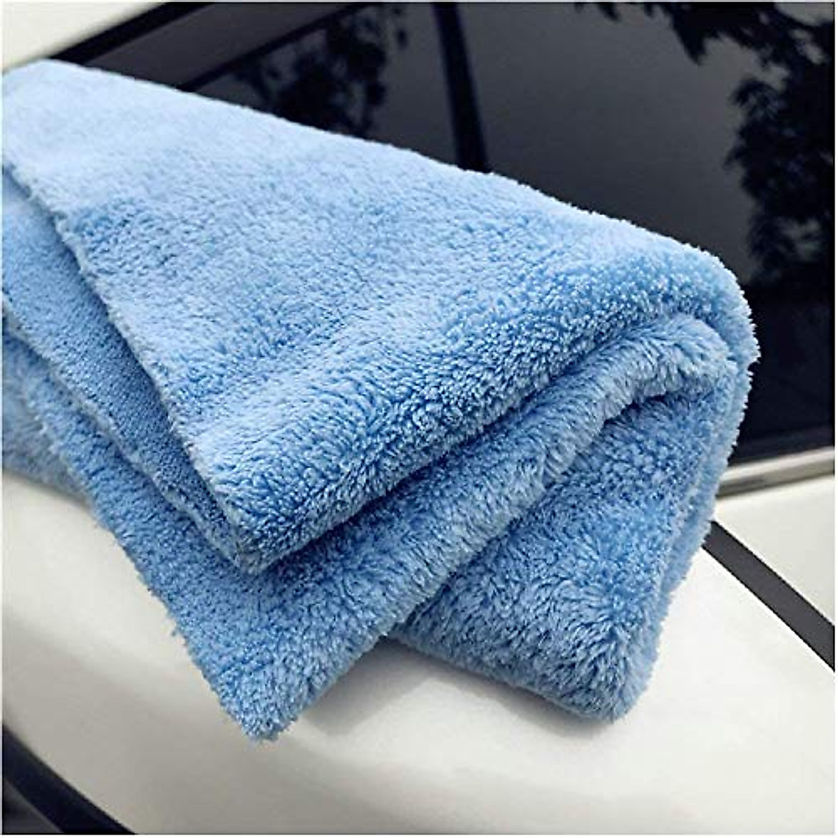 Kingsheep 6Pack Car Microfiber Towel for Auto Thick Buffing Microfiber Cleaning Cloth 16"x16" Plush Polishing Drying Towels 450gsm Detailing Cloths