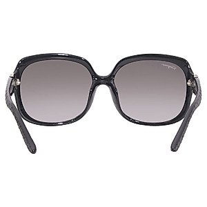 Salvatore Ferragamo Grey Gradient Rectangular Ladies Sunglasses SF739SA 001 59