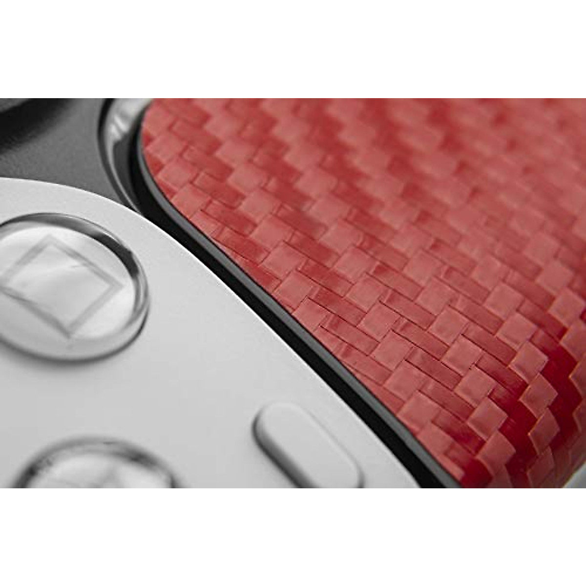 TouchProtect Carbon Red Pro Bundle for PS5 | Dualsense Edge & Standard Dualsense Textured Trackpad Skin Combo Pack.
