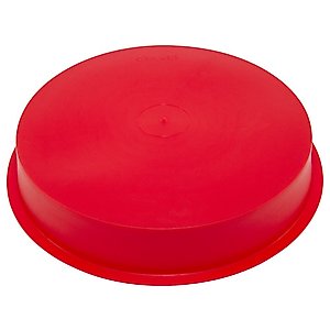 Caplugs 99394353 Plastic Tapered Cap and Plug. T-1090, PE-LD, Cap OD 5.49" Plug ID 5.75", Red (Pack of 10)